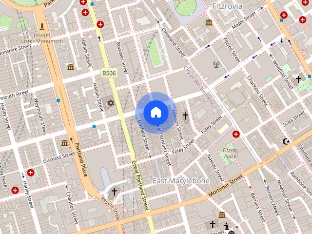 Great Titchfield Street, Fitzrovia, London, W1W