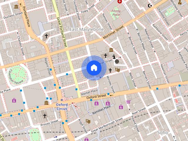 Great Titchfield Street, Fitzrovia, London, W1W