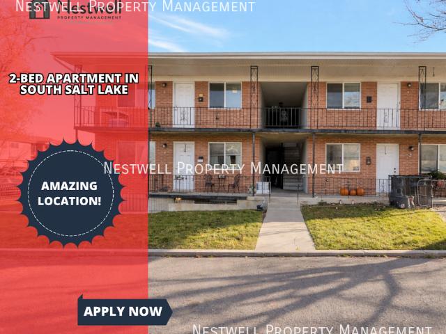 Great Location! 2 bed Apartment in South Salt Lake