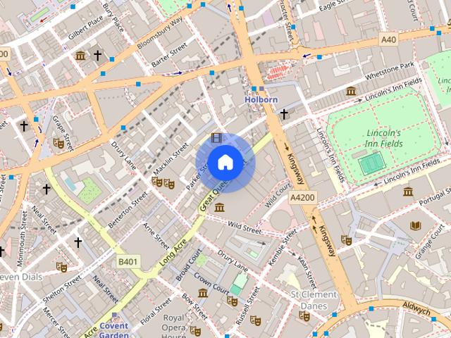 Great Queen Street, Fitzrovia & Covent Garden