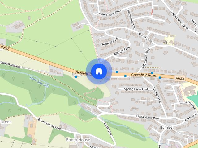 Greenfield Road, Holmfirth, West Yorkshire, UK, HD9
