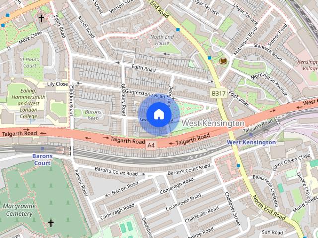 Gwendwr Road, London, W14