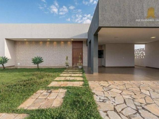 Guara Park casa térrea c/ espaço gourmet cond. fechado lote 800m2