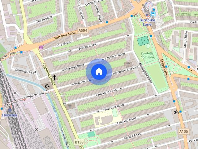 Hampden Road, Hornsey, Haringey, London, N8 0HX