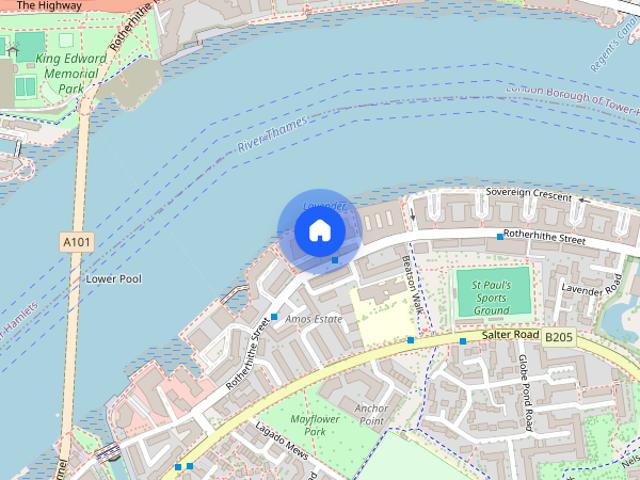 Hampton Court, King and Queen Wharf, Rotherhithe, London, SE16