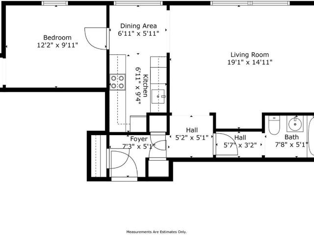 Hampton Court 1 Bedroom Apartment for Rent at 2221 Nw Flanders St, Portland, OR 97210 Northwest District