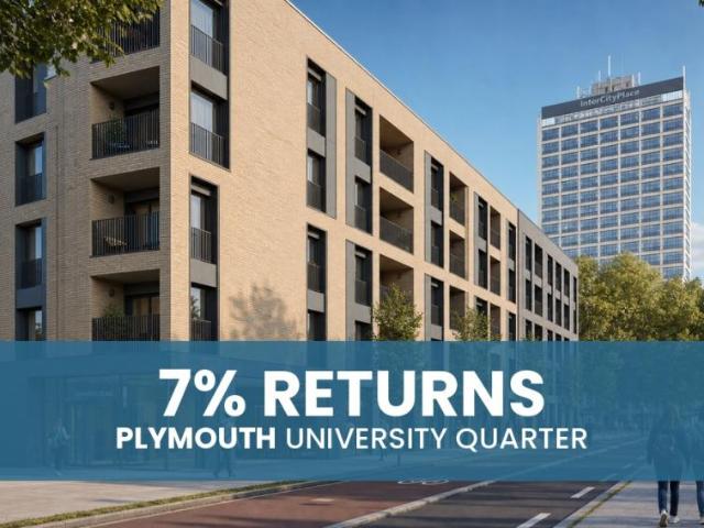 Hands Off Plymouth Apartment, University Quarter – 6.5% Rental Yield Investment only