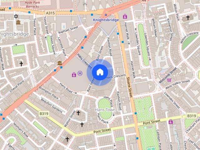 Hans Crescent, Knightsbridge, London, SW1X