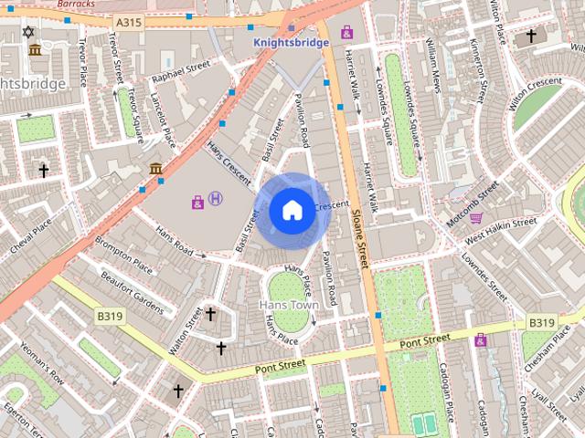 Hans Crescent, Knightsbridge, London, SW1X