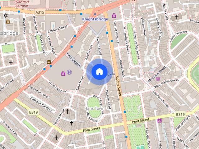 Hans Crescent, Knightsbridge, London