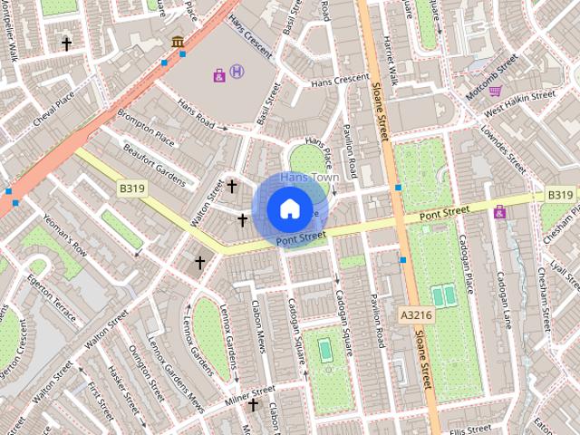 Hans Place, Knightsbridge, London, SW1X