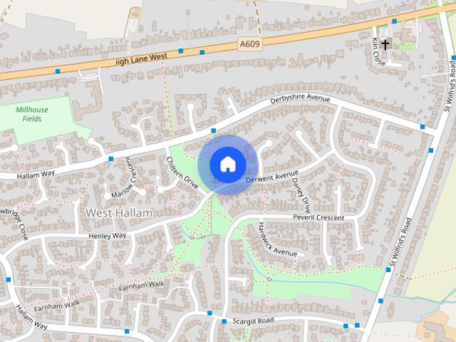 Haddon Close, West Hallam, Ilkeston, Derbyshire, DE7