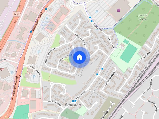 Harwood Avenue, Branston, Burton on Trent, Staffordshire, DE14