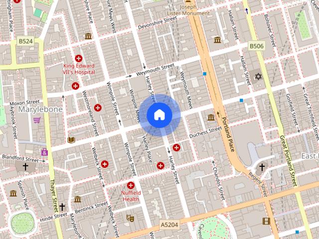 Harley Street Fitzrovia London, London borough of Westminster