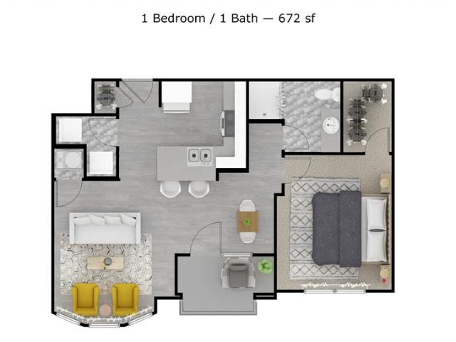 Harmony Apartment Homes 1 Bedroom Apartment for Rent at 1601 S Waterleaf Dr, Westfield, IN 46074