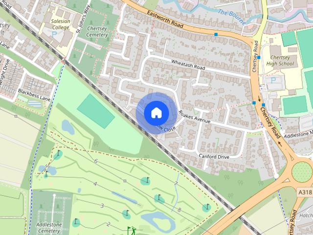 Harrow Close, Addlestone, Surrey, KT15