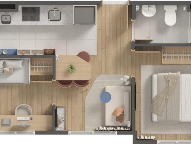 Hauer 4You — 2 Dormitórios com Sacada 39,65m² — Breve Lançamento — Hauer, Curiti