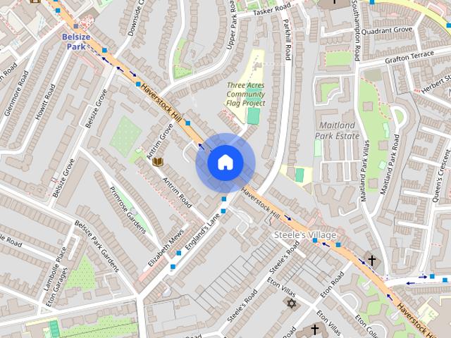 Haverstock Hill, Hampstead, London, NW3