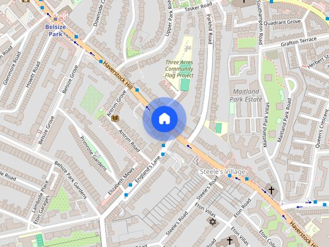 Haverstock Hill, Hampstead, London, NW3