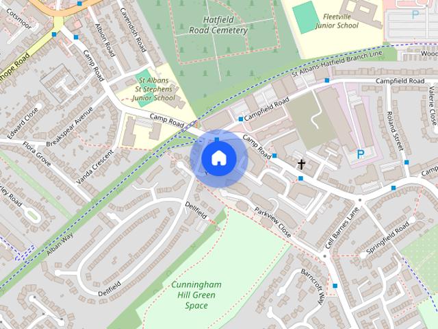 Hawkshill, St. Albans, Hertfordshire, AL1