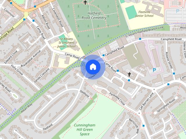 Hawkshill, St. Albans, Hertfordshire, AL1