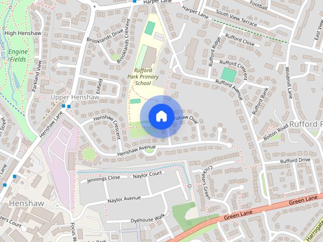 Henshaw Oval, Yeadon, Leeds, West Yorkshire, LS19