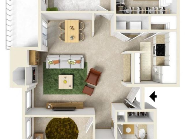 High Ridge Apts. 2 Bedroom Apartment for Rent at 9353 Viscount Blvd, El Paso, TX 79925 Stonehaven