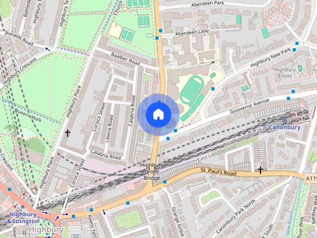 Highbury Grove, Highbury, London, N5