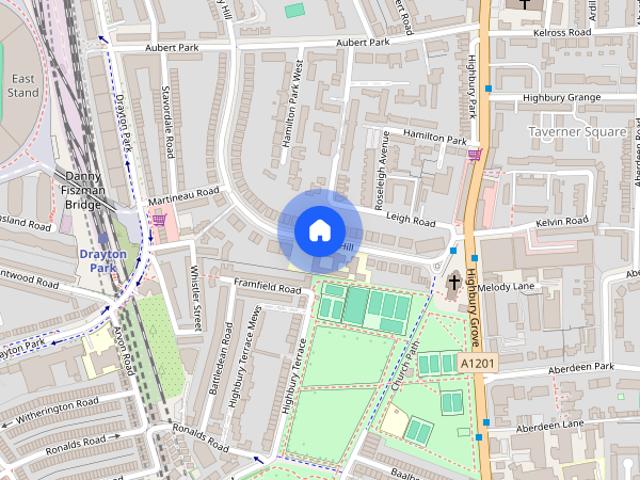 Highbury Hill, Highbury, London, N5