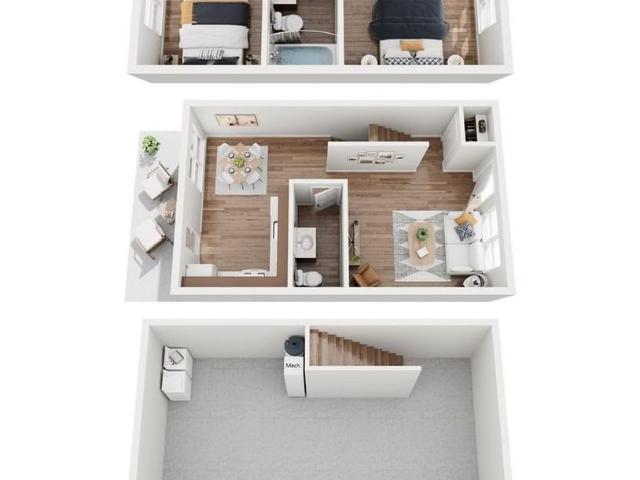 Hilliard Village 2 Bedroom Apartment for Rent at 3400 Twin Creeks Dr, Columbus, OH 43204 Scioto Woods