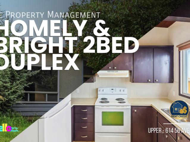 HOMELY BRIGHT 2 BEDS, 1.5 BATHS DUPLEX UPPER UNIT | SHARED FENCED BACKYARD