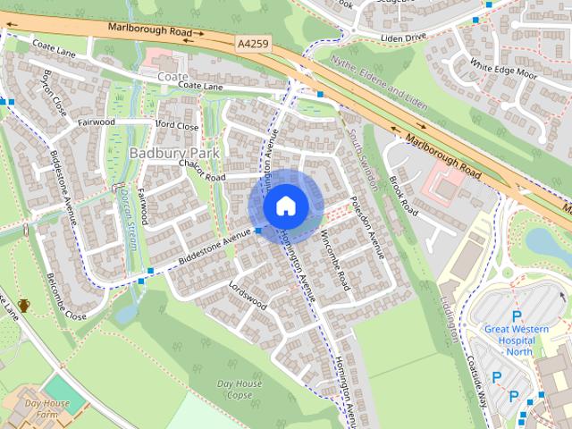 Homington Avenue, Badbury Park, Coate, Swindon, SN3