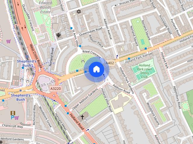 Holland Park Avenue, Holland Park