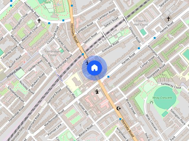Hornsey Road, Crouch Hill, Islington, London, N19