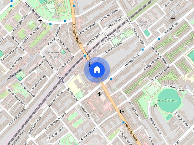 Hornsey Road, Crouch Hill, Islington, London, N19
