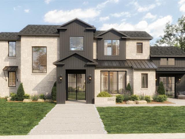 Contemporary house with garden