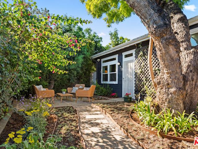 Contemporary house with garden
