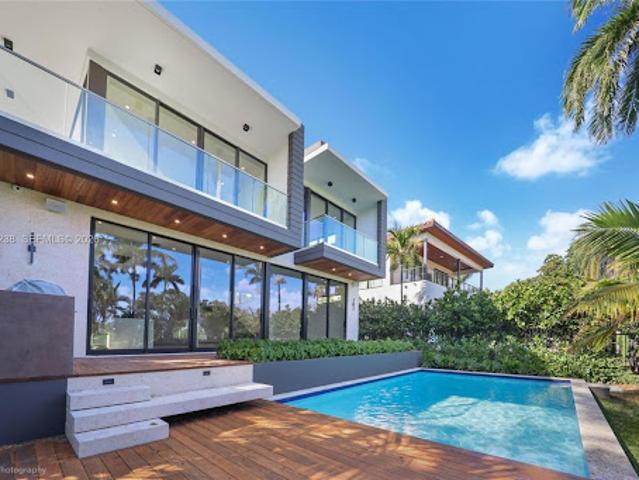 Contemporary house with pool and garden