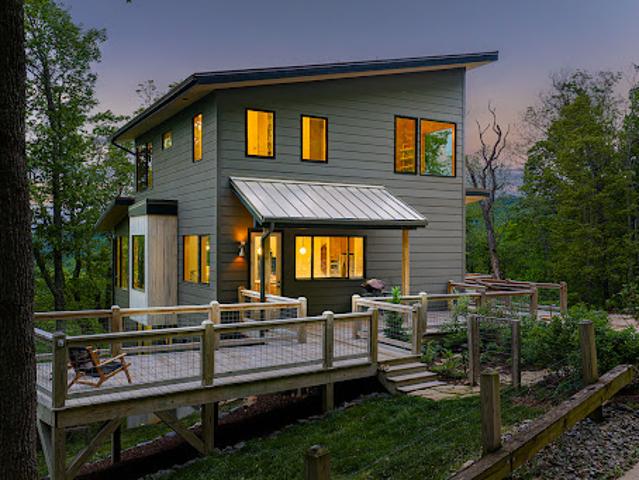 Contemporary house with terrace