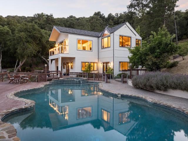 House with pool and garden