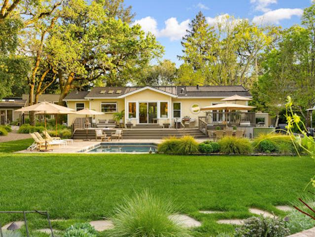 House with pool and garden