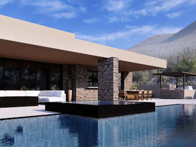 House with pool and garden