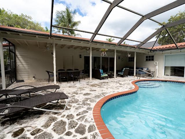 House with pool and garden