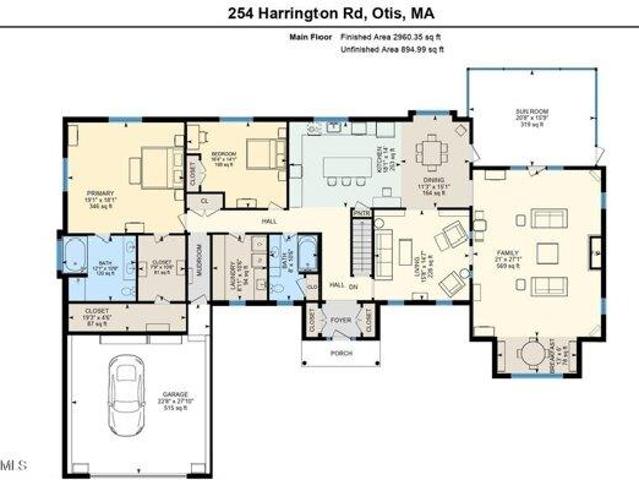 house with 4 bedroom, Otis MA ES103774018