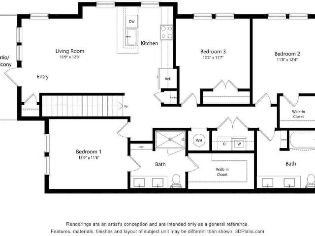 Icon Bridges Apartments 3 Bedroom Apartment for Rent at 205 Bridges Rd, Mcdonough, GA 30253
