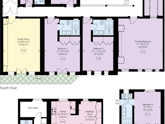 Immaculate six bedroom lateral flat with two balconies and spectacular views