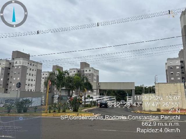Imóvel com excelente proposta — Apartamento no Bairro do Cascalho, Cordeiropolis SP, Apto 1402, 2 quartos, 1 vaga, 48,48m² | Leilão