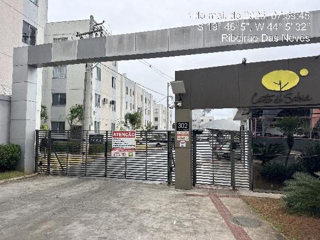 Imóvel com potencial de valorização — Apartamento no Sao Pedro, Ribeirao das Neves MG, Apto B204, 2 quartos, 1 vaga, 43,53m² | Licitação Aberta