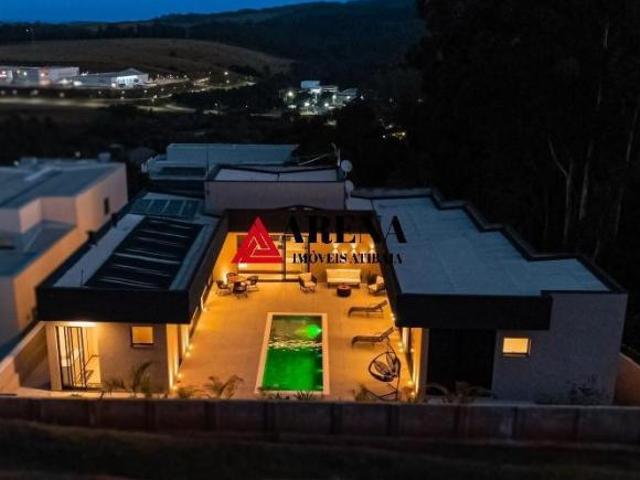 Imóvel de luxo em condomínio exclusivo: Casa de 3 suítes, 3 salas e 6 vagas em Bragança Paulista SP