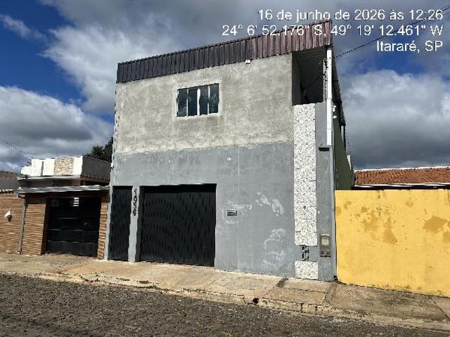 Imóvel selecionado — Casa no Vila Beca, Itarare SP, Nº 1056, 1 quarto, 1 vaga, 125m² | Leilão